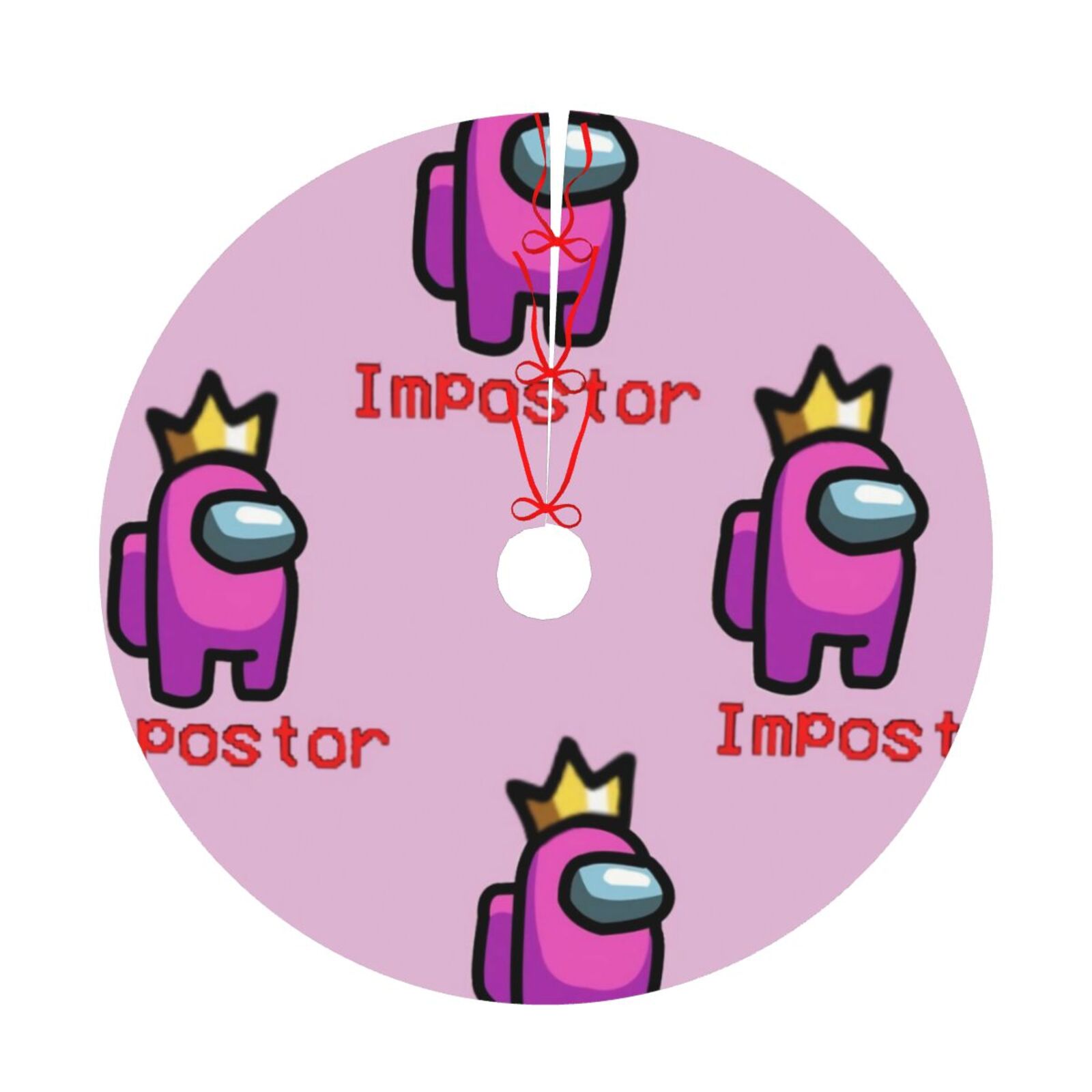 Gaming Purple Among-Us Imposter Crewmate Christmas Tree Skirt 36 Inch ...
