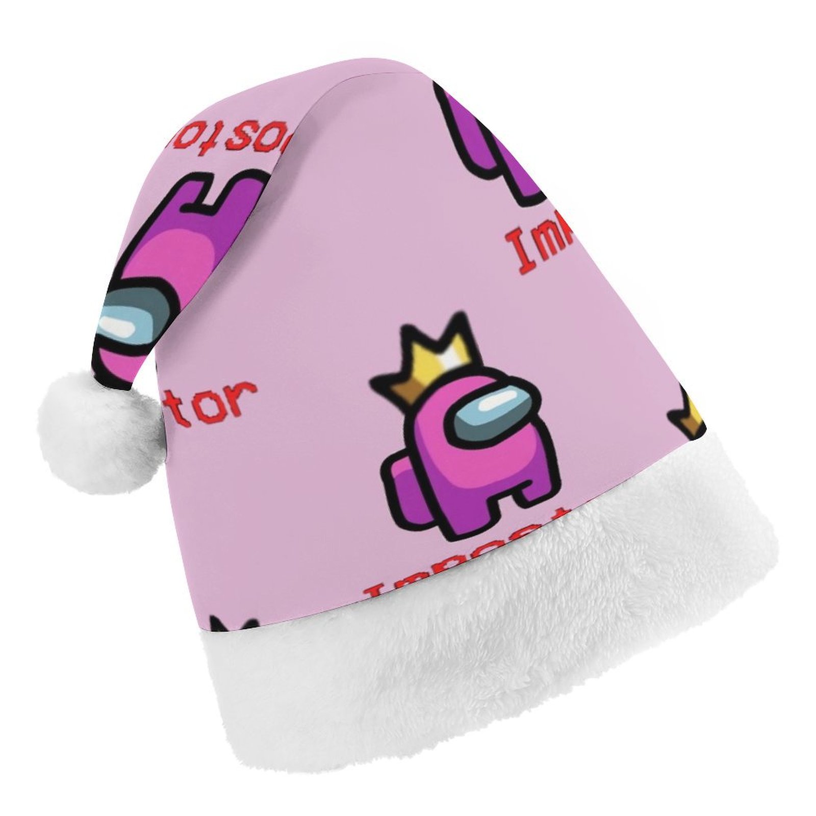 Gaming Purple Among-Us Imposter Crewmate Santa Hat,Gaming Purple Among ...