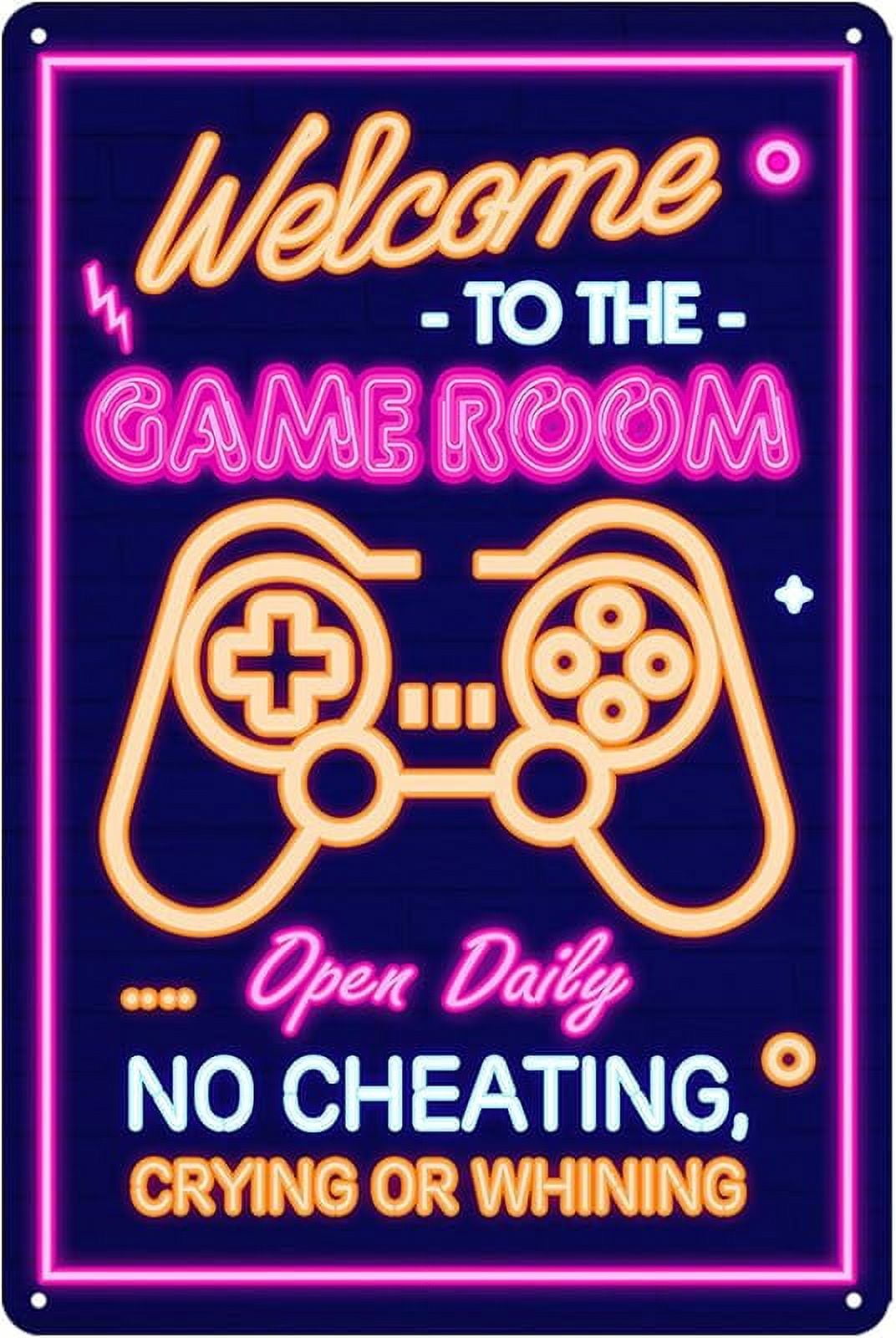 Gaming Room Decor For Boys Gaming Metal Tin Sign Gamer Wall Art Decor ...