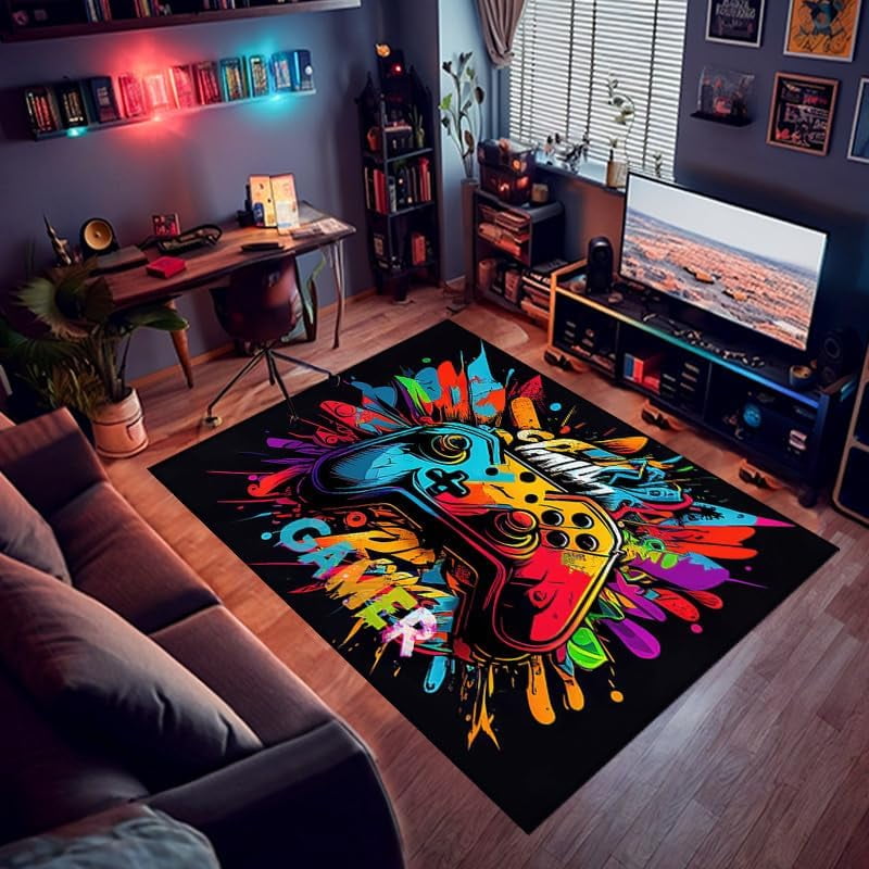Gaming Rug - Gaming Carpet for Boys Bedroom and Living Room - Walmart.com