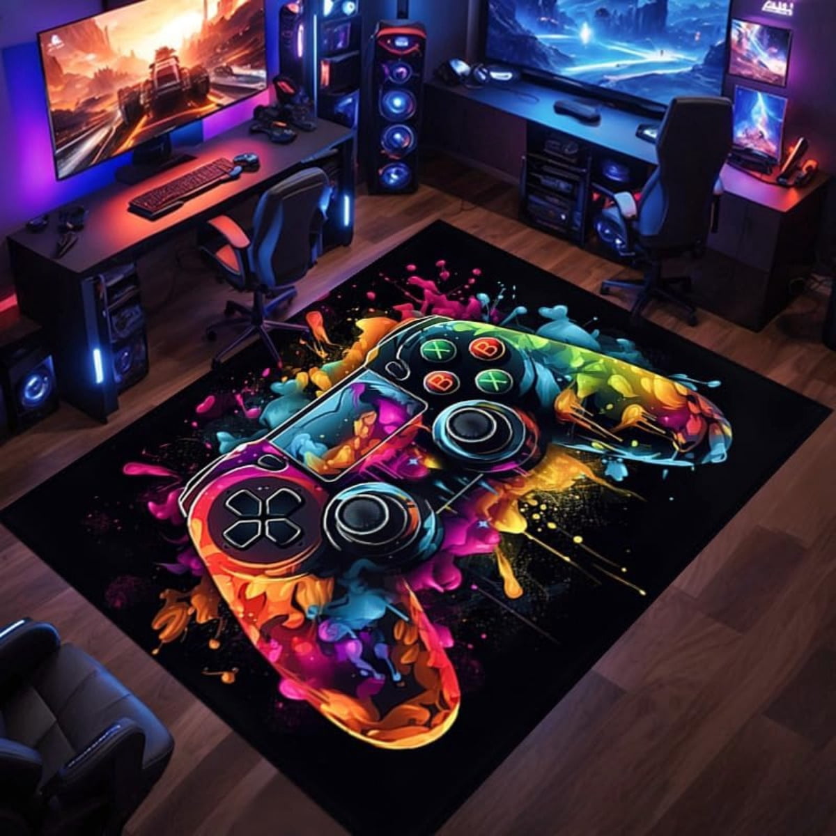 Gaming Rug - for Boys Room Gamer Carpet - Gaming Area Rug - Walmart.com