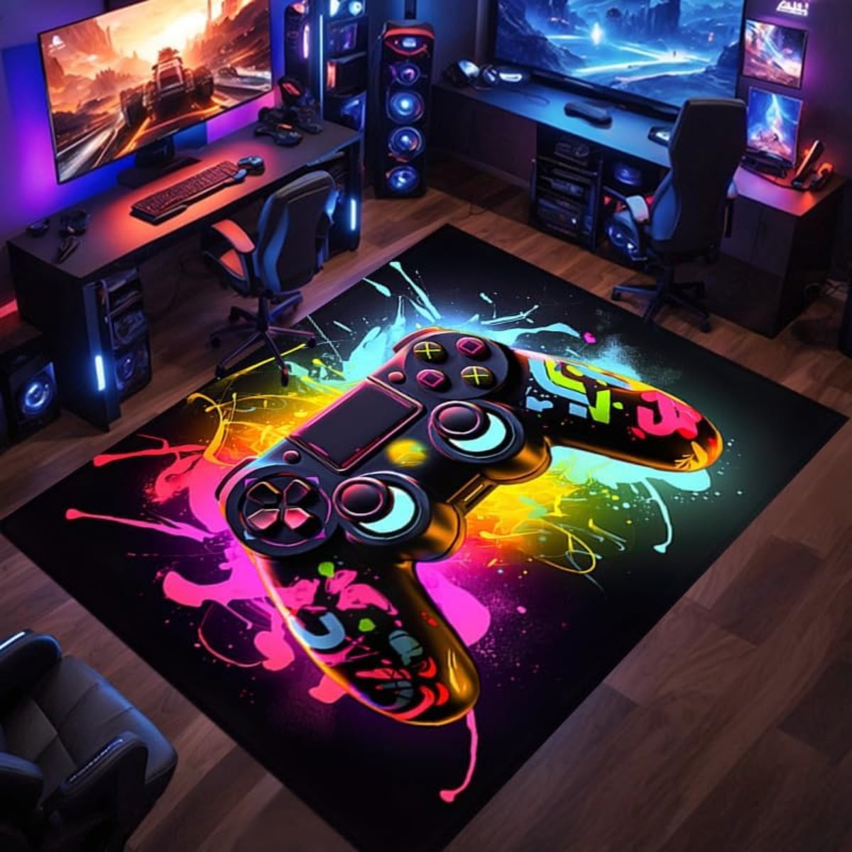 Gaming Rug - for Boys Room Gamer Carpet - Gaming Area Rug - Walmart.com