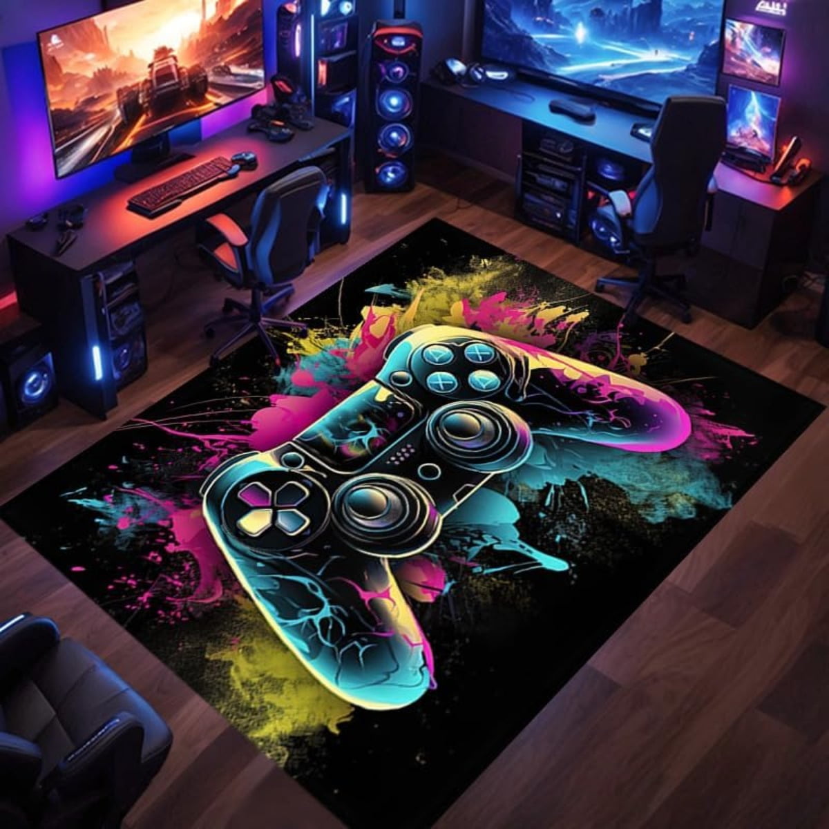 Gaming Rug - for Boys Room Gamer Carpet - Gaming Area Rug - Walmart.com