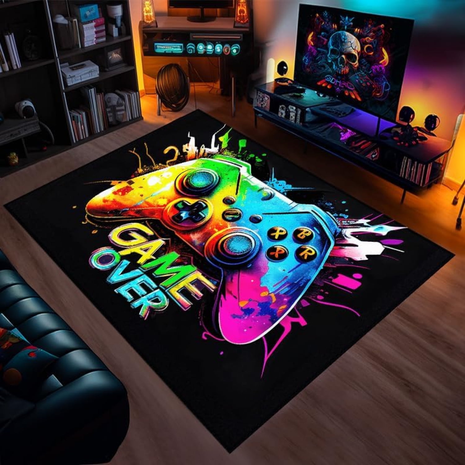 Gaming Rug for Boys Room - Gamer Rug for Gaming Room - Gaming Area Rug ...