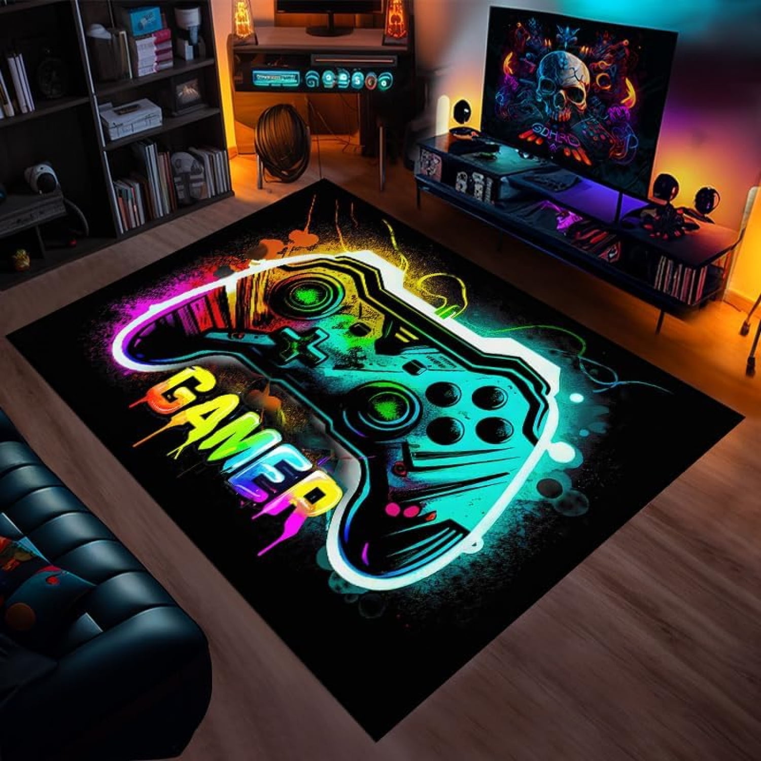 Gaming Rug for Boys Room - Gamer Rug for Gaming Room - Gaming Area Rug ...