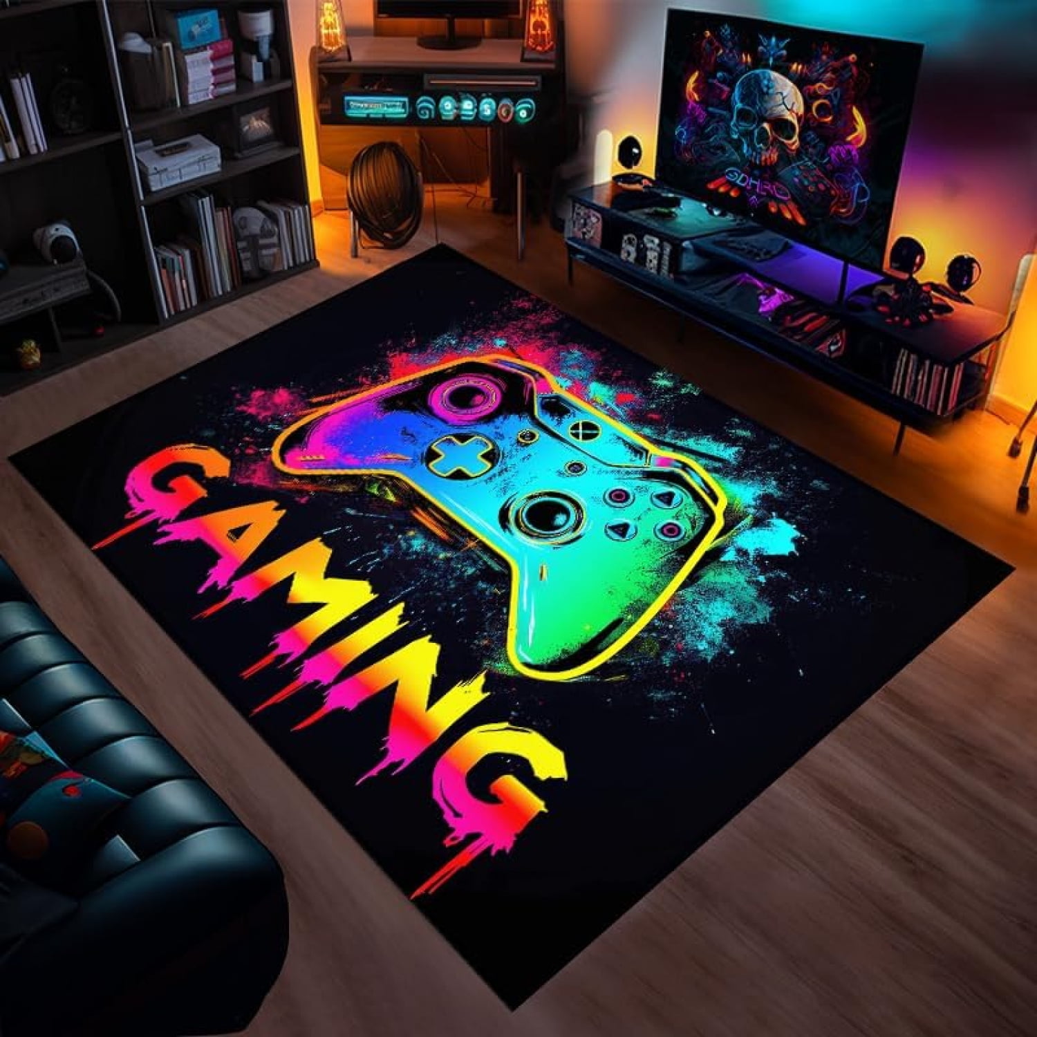 Gaming Rug for Boys Room - Gamer Rug for Gaming Room - Gaming Area Rug ...