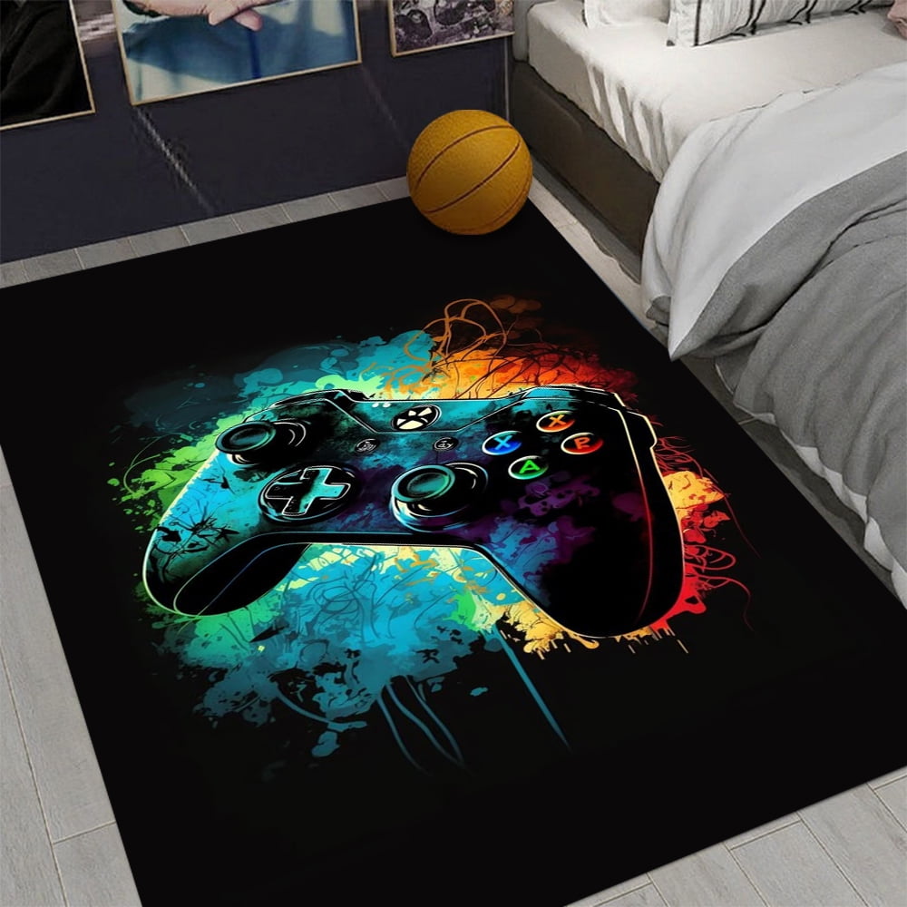 Gaming Rug for Boys Room Gamer Rug with Controller Design Carpet for ...