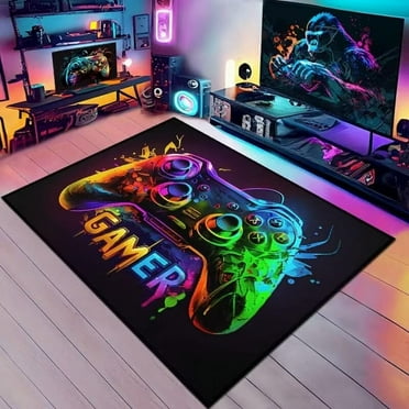 Free Shipping! Gaming Rug for Boys Bedroom, Video Game Carpet with ...