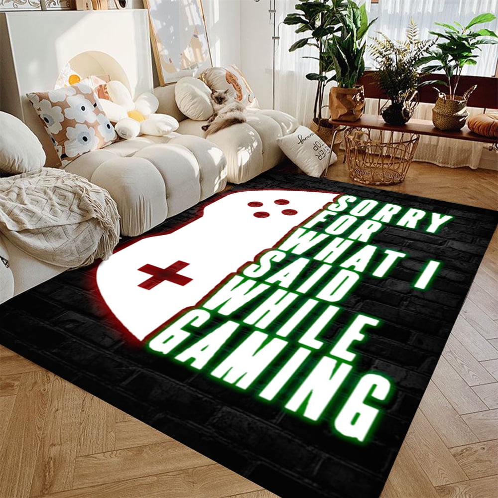 Gaming Rug for Boys Room Gamer Rugs with Controller Design Carpet for ...