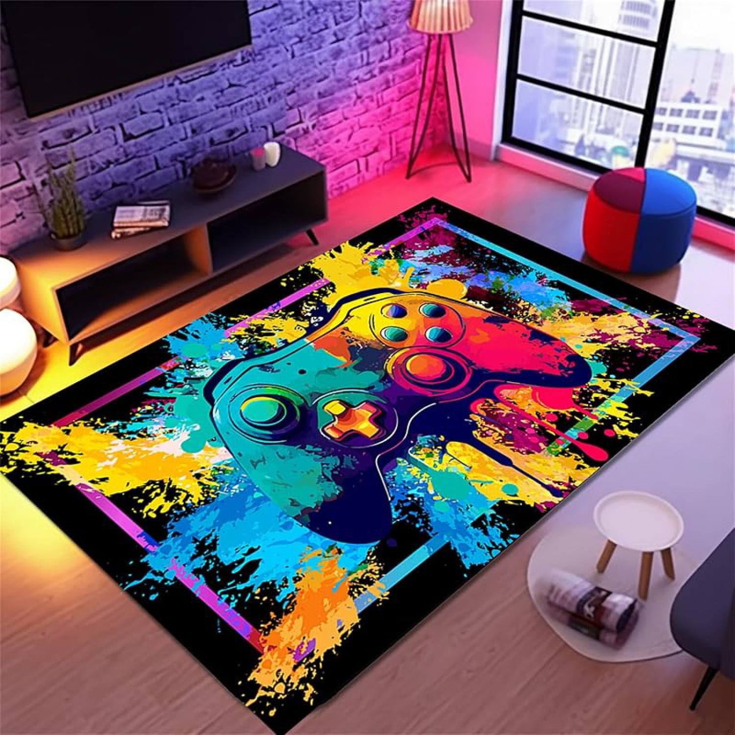 Gaming Rug for Boys Room Non-Slip Gamer Rug for Boys Room Bedroom ...