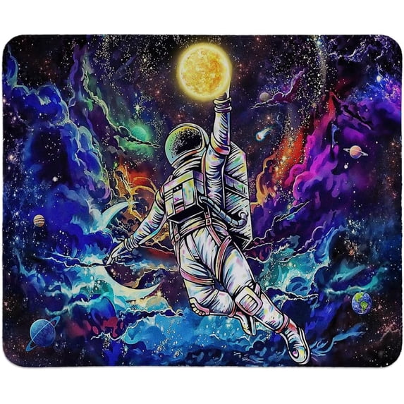 Gaming Space Astronaut Mouse Pad Small Galaxy Desk Mousepad for ...