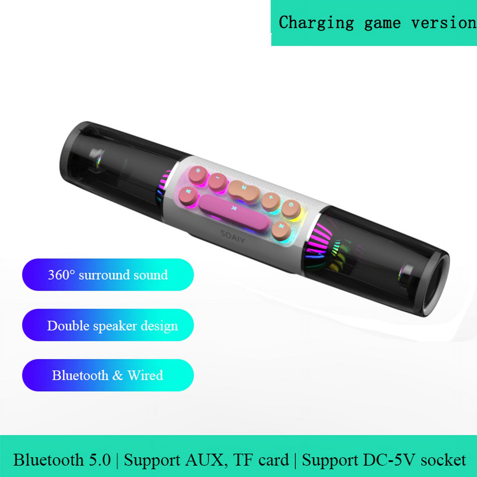 Gaming Speakers 3D Surround Soundbar Computer Speaker Wired Lould ...