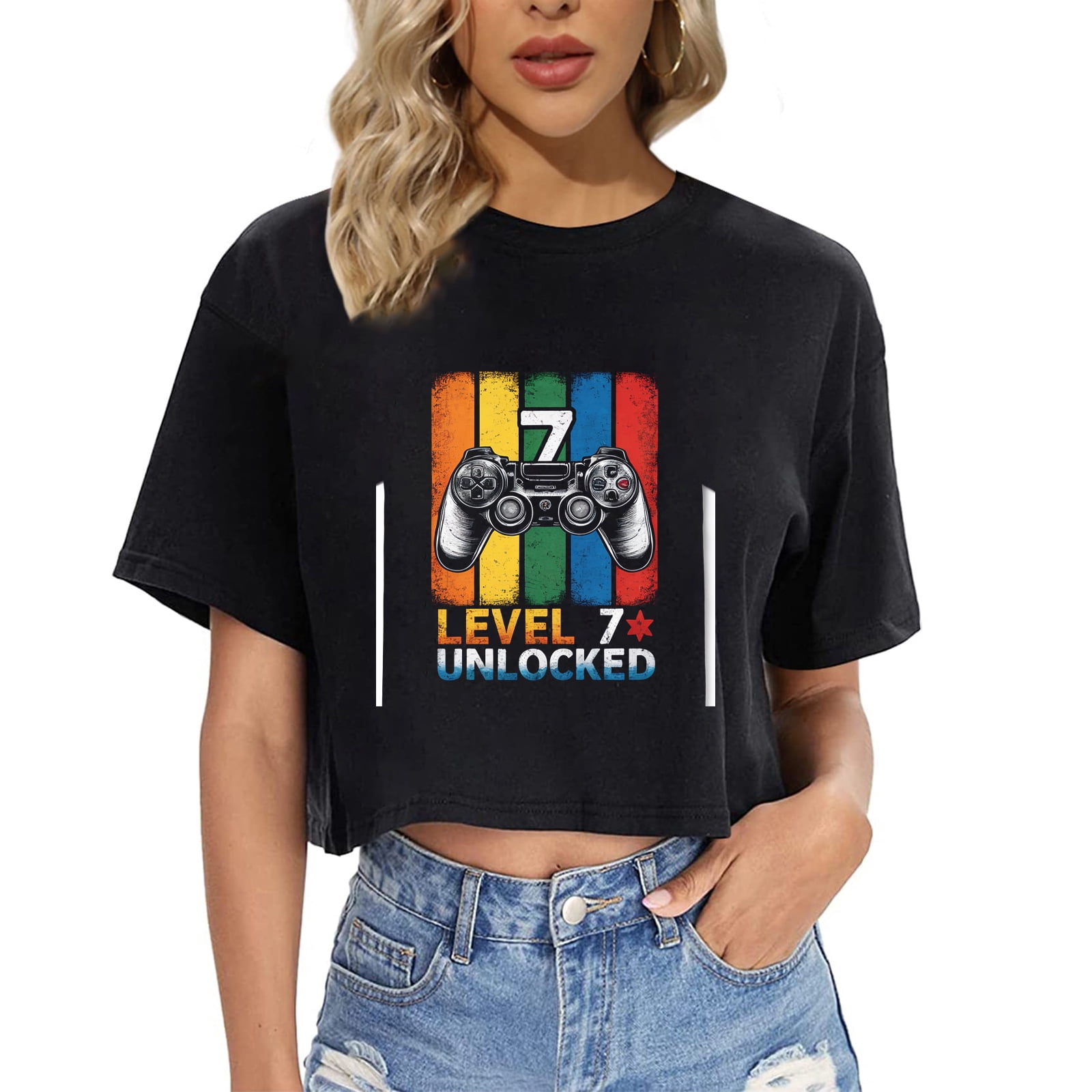 Gaming Spectacular Crop tee Shirt Men Women Unisex Birthday Wear ...