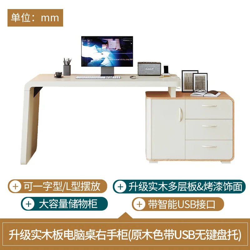 Gaming Stand Laptop Desk Modern Standing Student Vanity Computer Table ...