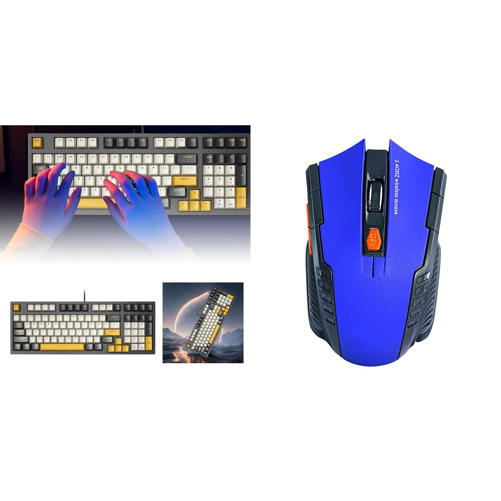 Gaming Stuff Screen Mapping Pc Glowing Wired Gaming Keyboard With Key ...