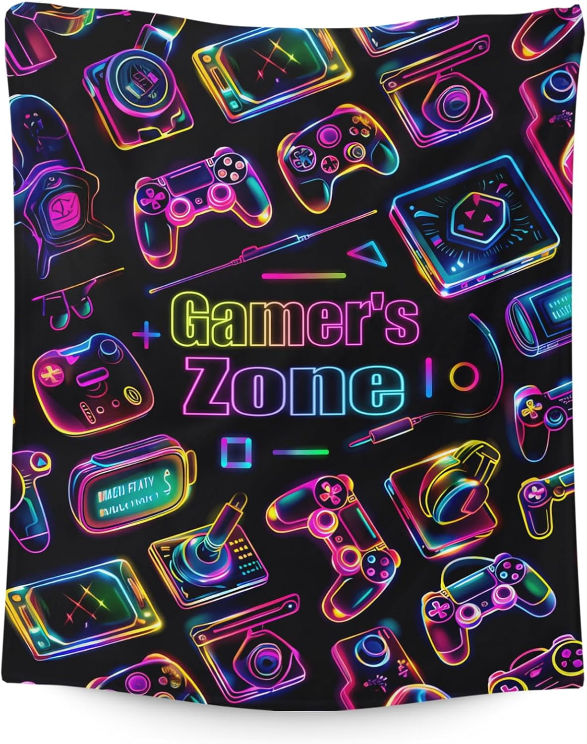 Gaming Throw Blanket - 60x50 Inches Throw Size Blanket for Teens, Boys ...