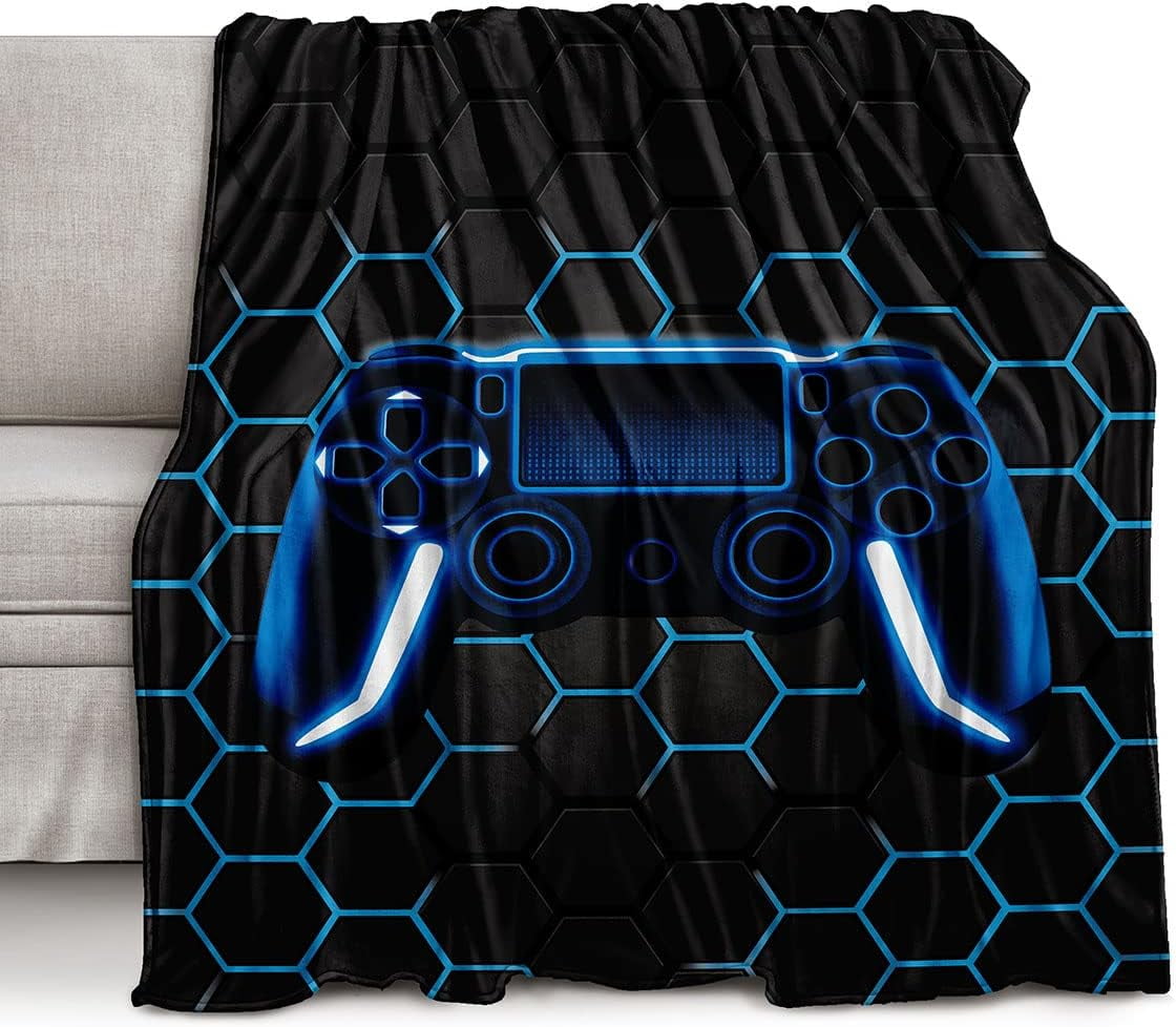 Gaming Throw Blanket Super Soft, Fleece, Gamer Gift for Couch Sofa for ...