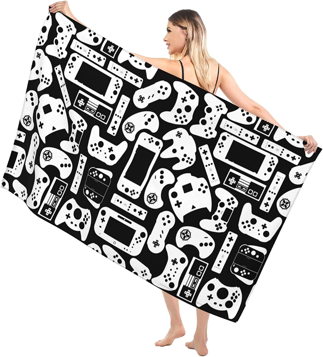 Gaming Towel Funny Gamer Beach Towel, Gamer Gifts for Boys Kids Adults ...