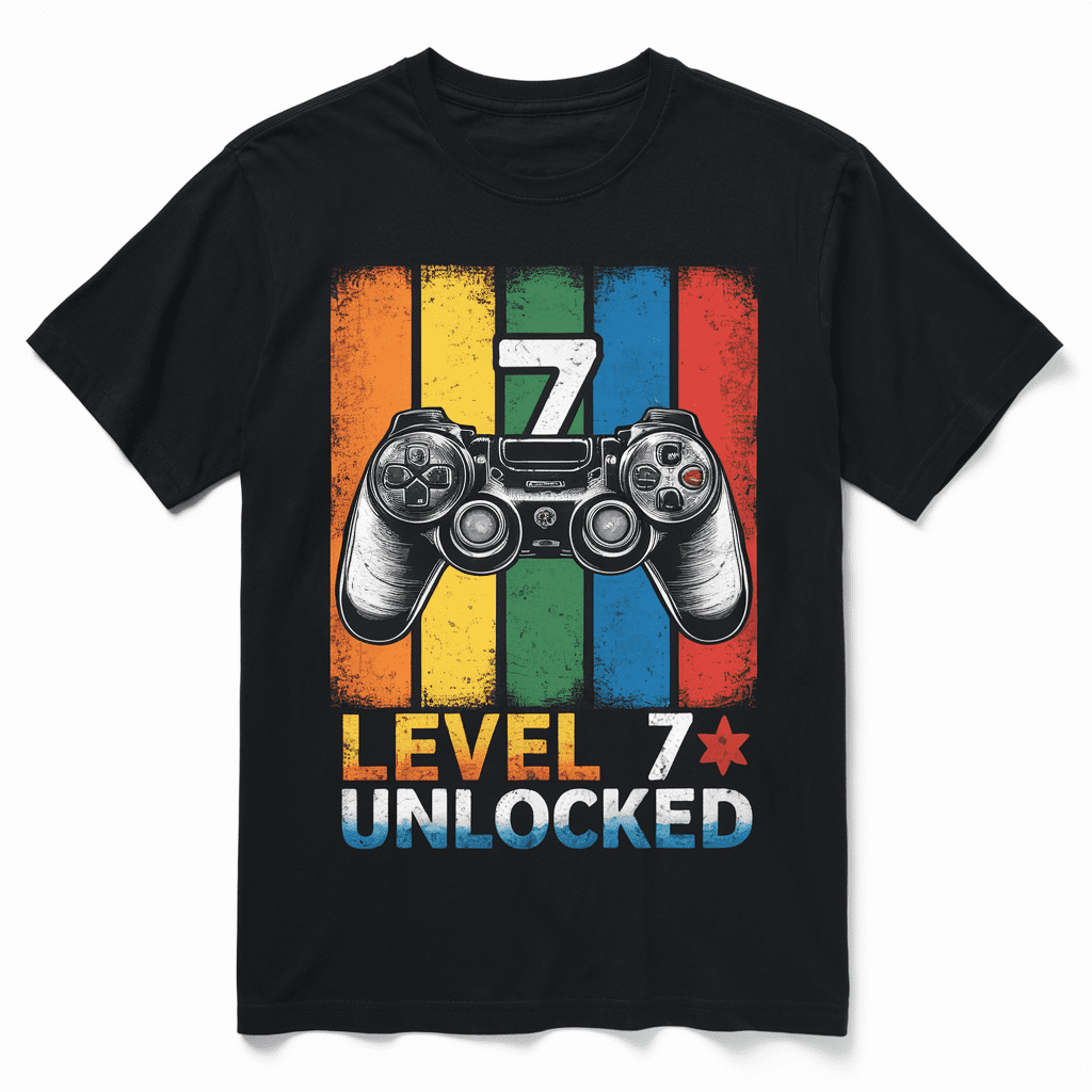 Gaming Vibes Birthday Boy Level Up Tee - Walmart.com