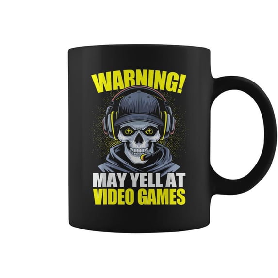 Gaming Warning May Yell At Video Games Gamer Skeleton Gaming Video ...