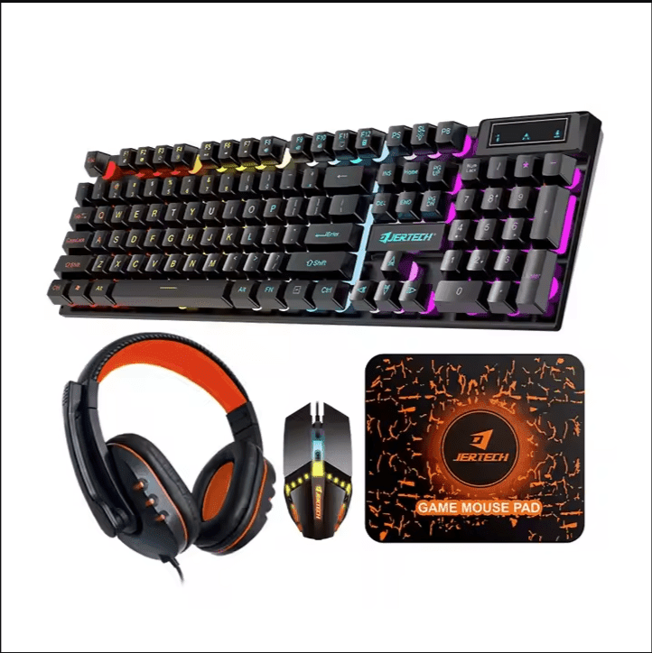 Gaming Wired Keyboard Combo Gaming Mouse, Headset, and Mousepad ...