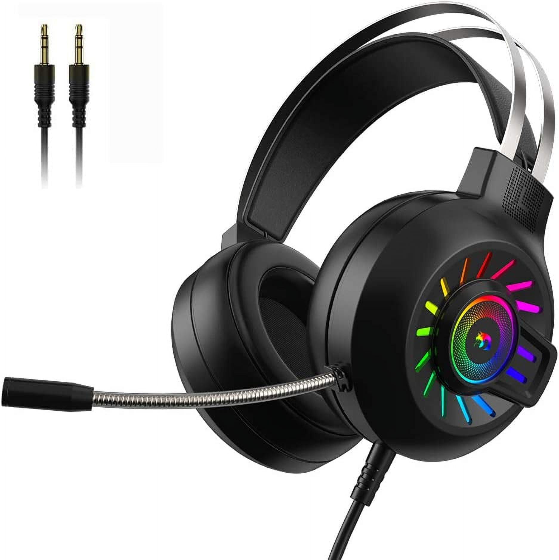 Gaming Wired Over-Head Headphone,RGB Backlit,Surround Sound,Noise ...