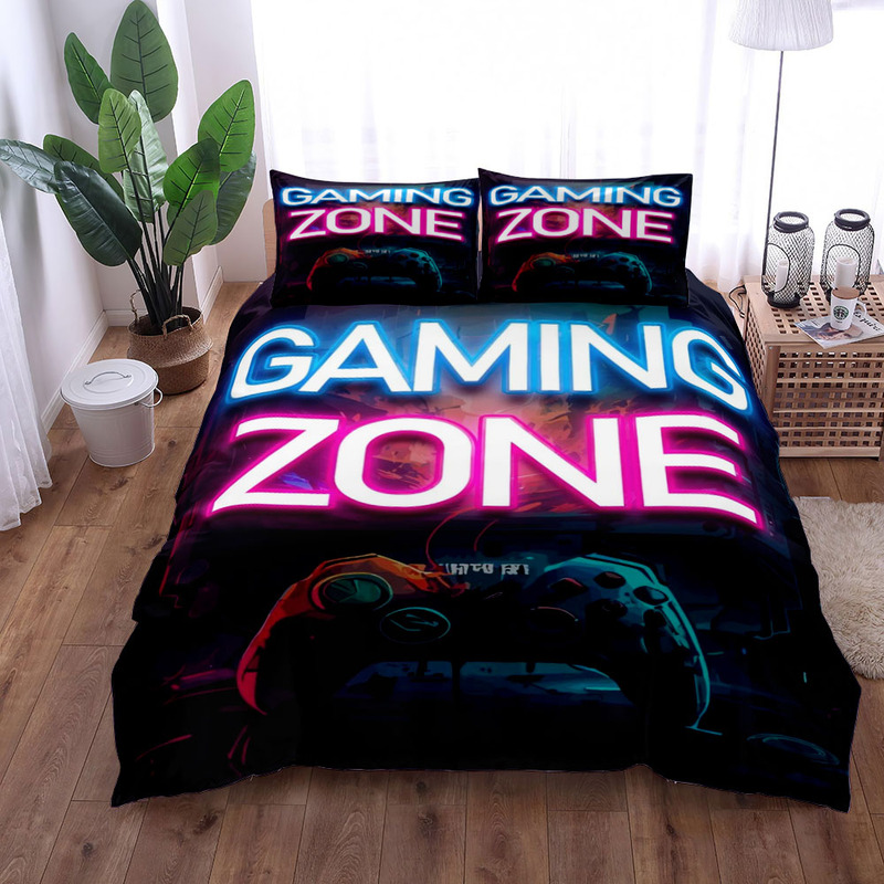 Gaming Zone Art Duvet Cover Set King Queen Double Full Twin Single Size ...