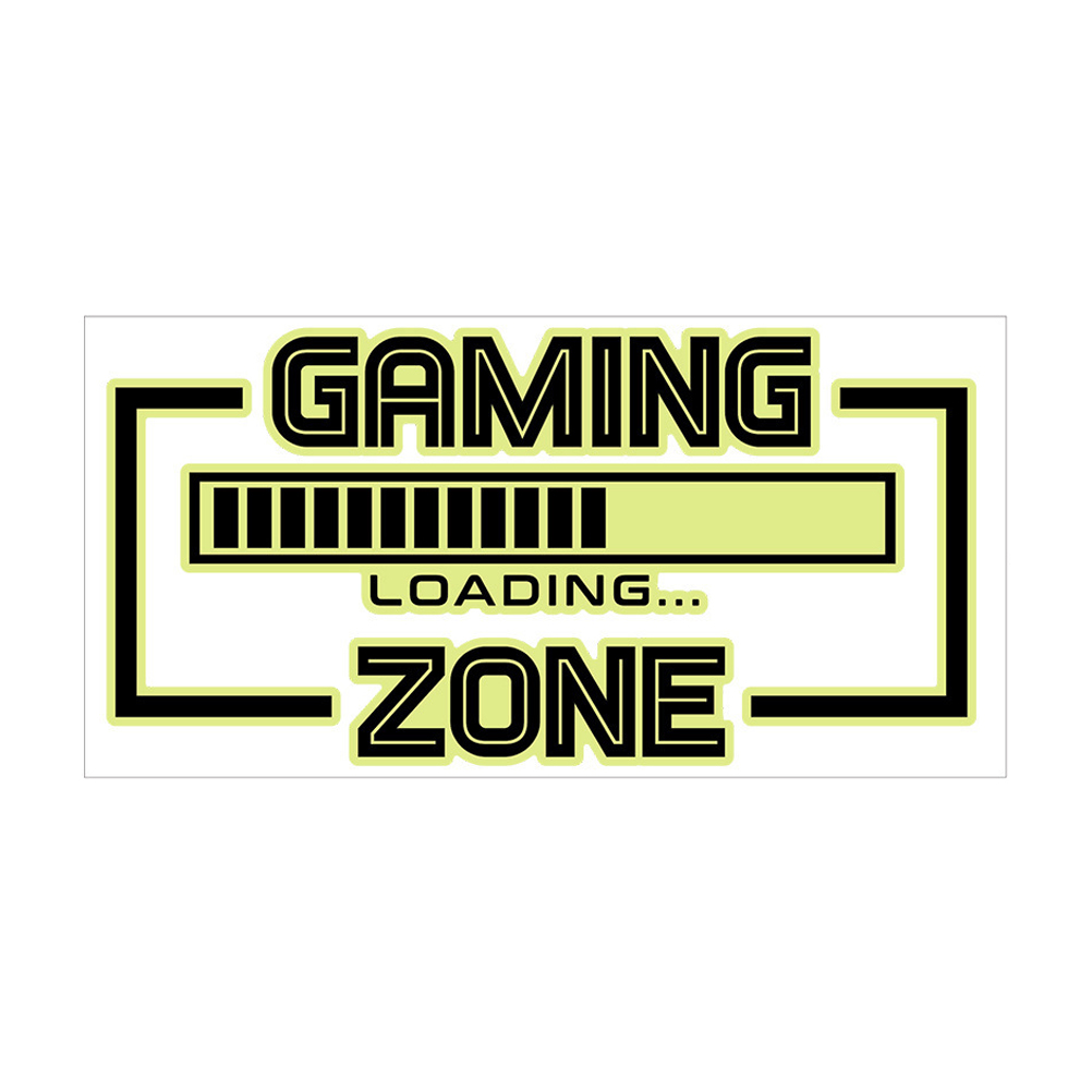 Gaming Zone Reflective Sticker Loading Wall Sticker for Party Decor ...