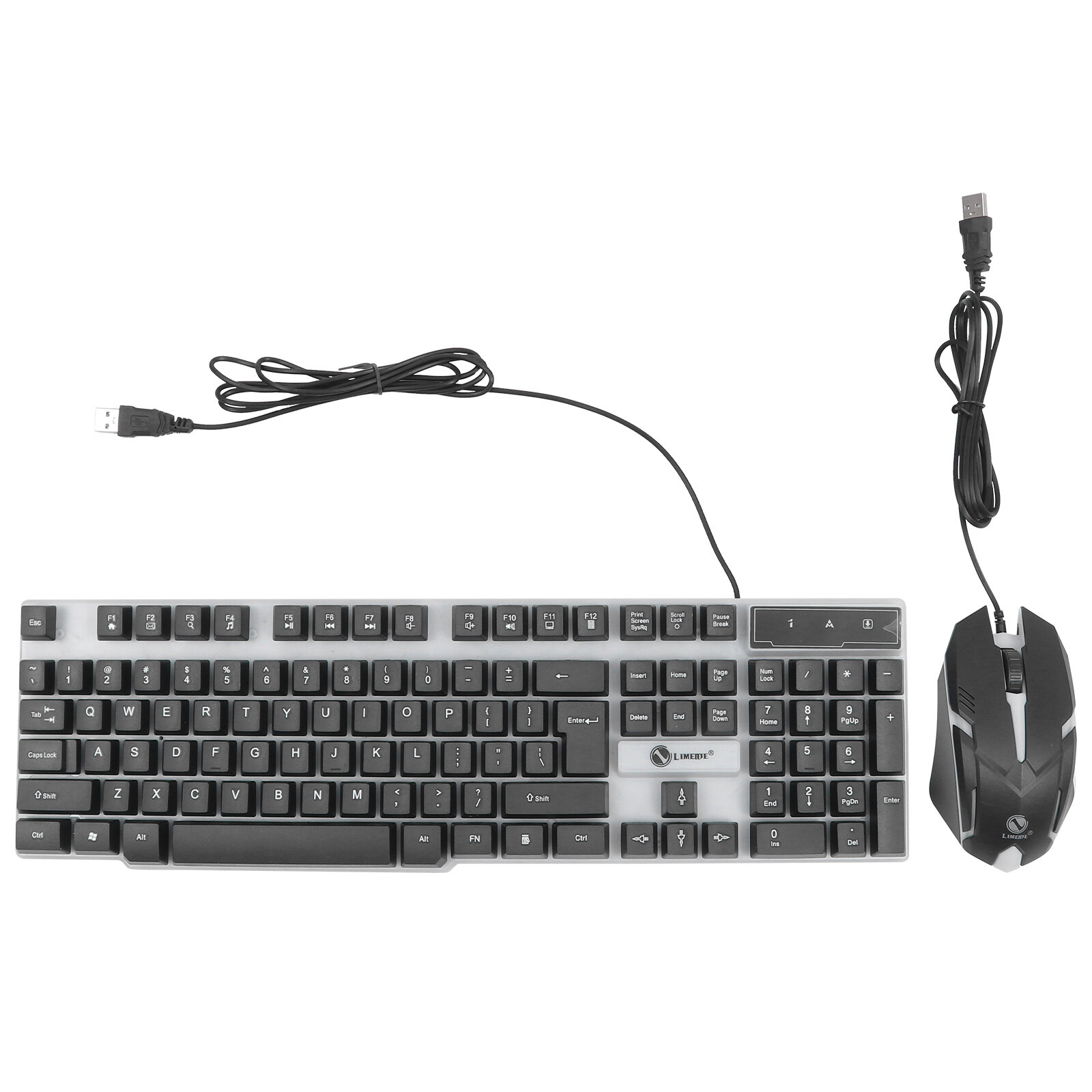 Gaming keyboard mouse combo 1 Set Computer Keyboard Mouse Backlit ...