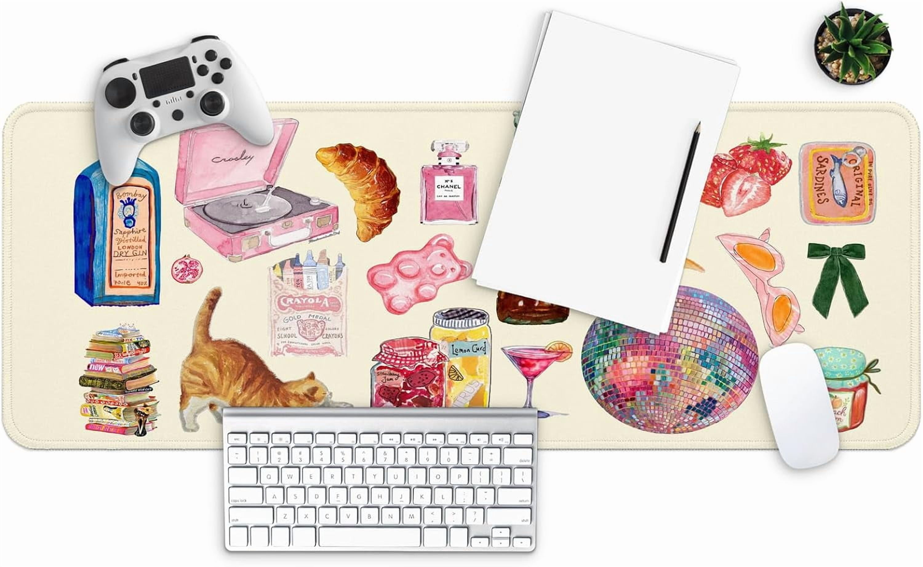 Gaming pad, Large Laptop Mousepad, Full Keyboard Mat, Long Computer Mat ...