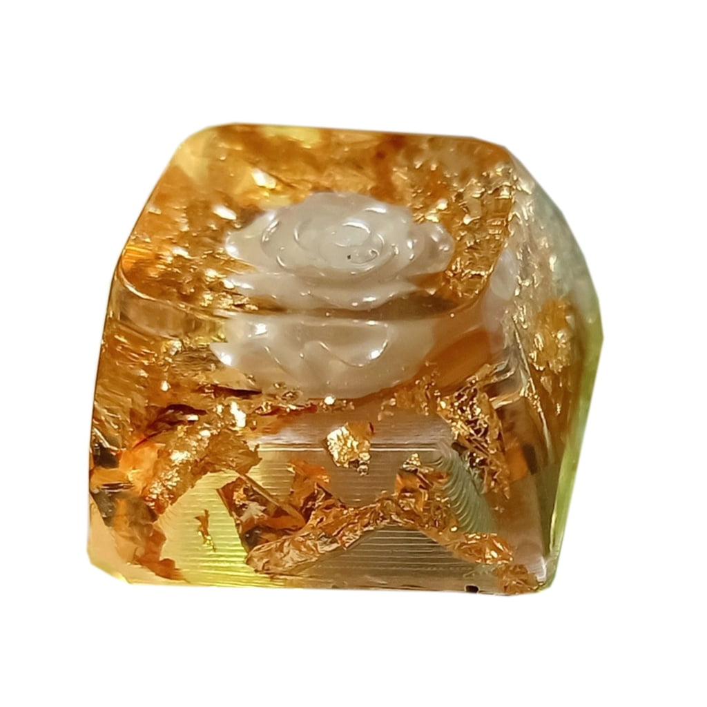 Gamings Keycaps Camellias Resins Keycap Flower Pattern KeyCap for ...