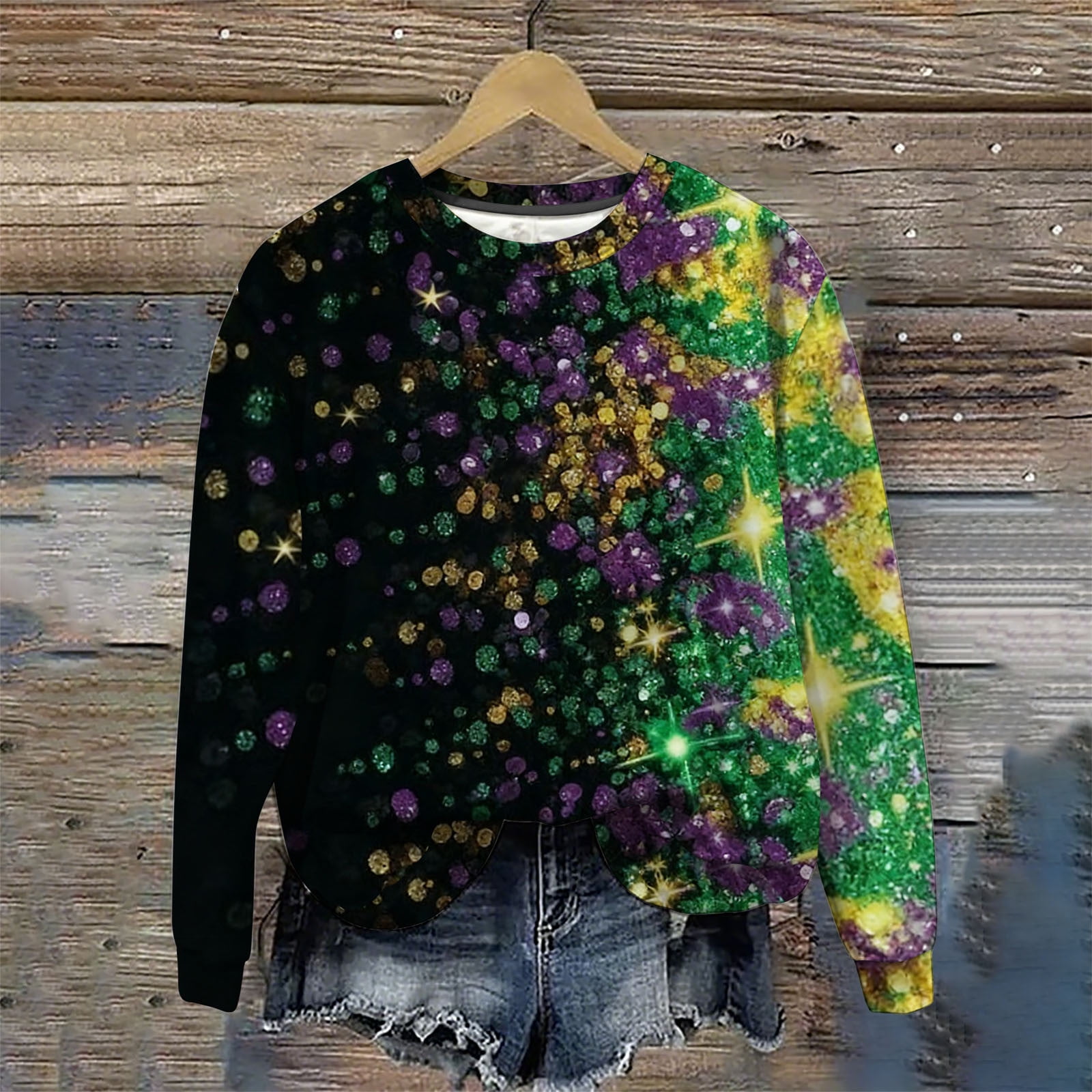 Gamivast Carnival Theme Shirts for Women Cute Mask Graphic Crewneck ...