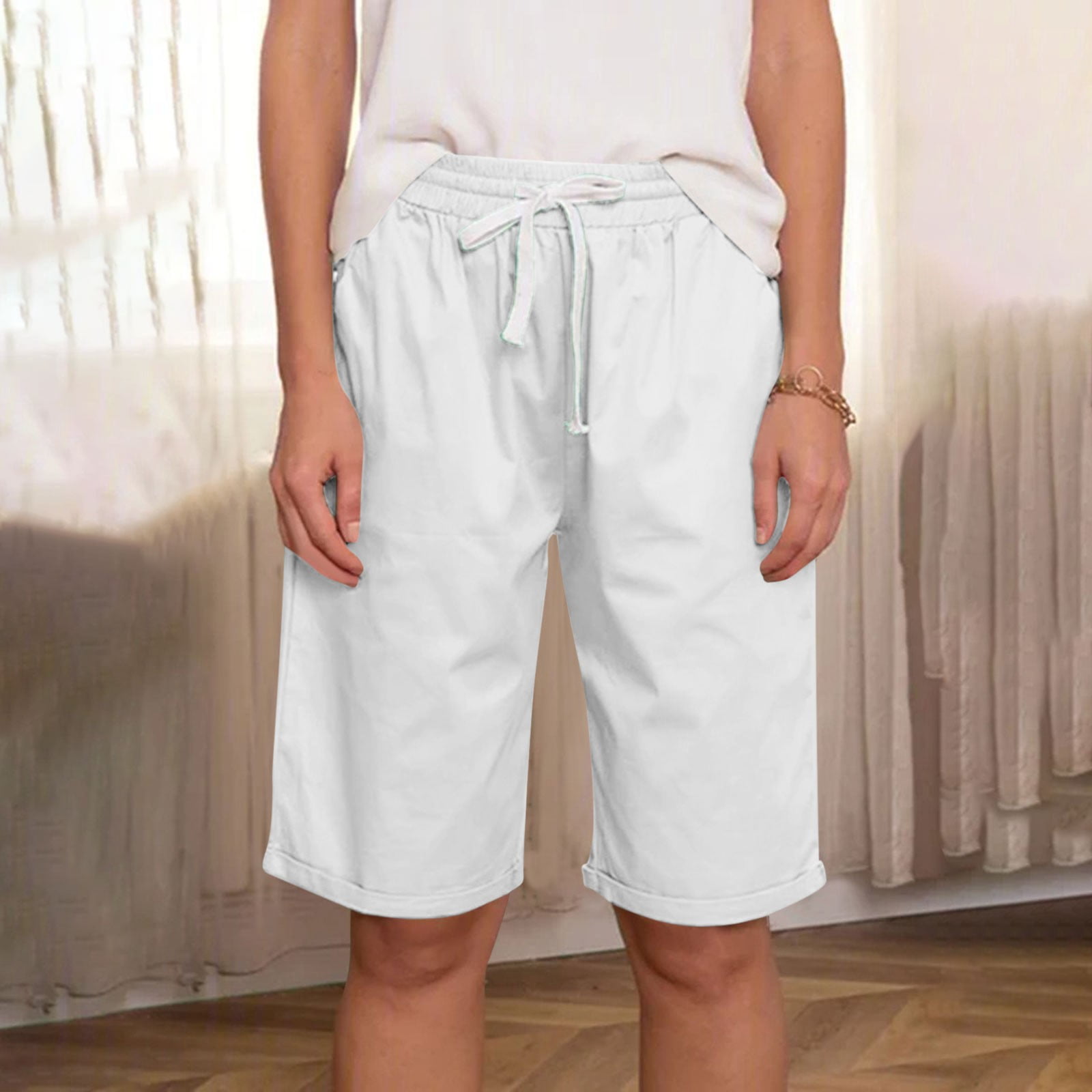 Gamivast Clearance Clothes Under $5.00 Womens Shorts Drawstring Comfy ...