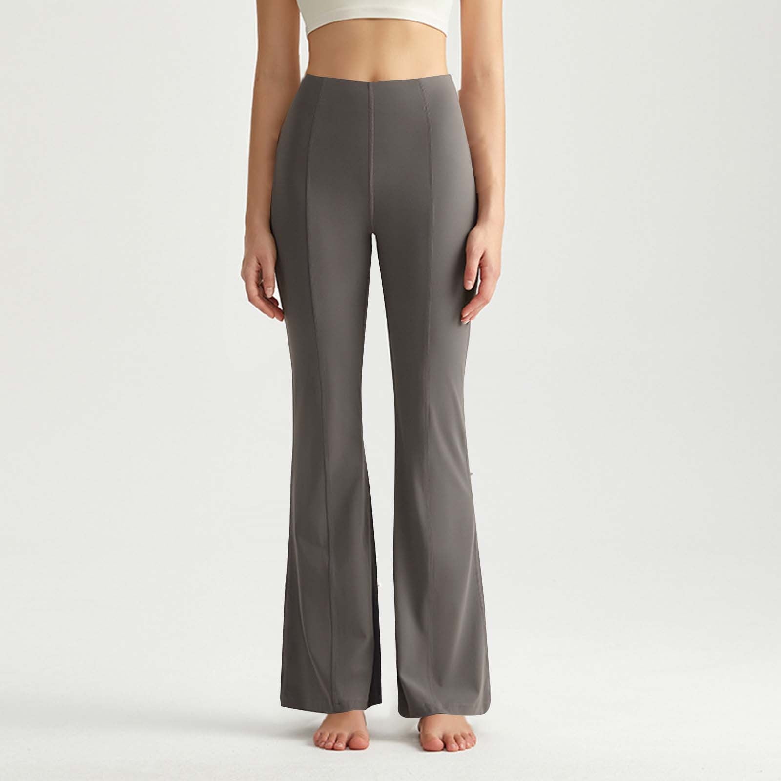 Gamivast Flare Pants for Women Yoga High Waisted Stretchy Soft Pants ...