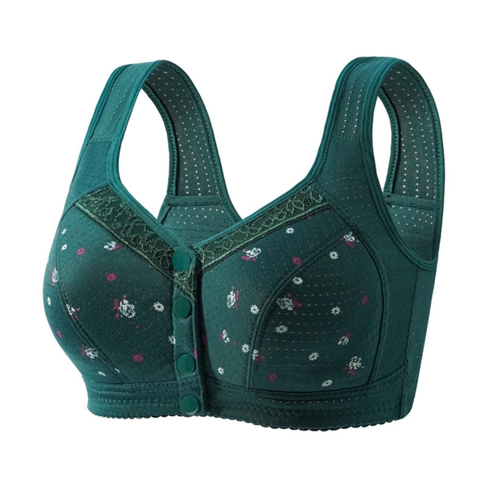 Gamivast Flash Deals Bras for Older Women Front Closure Button No ...