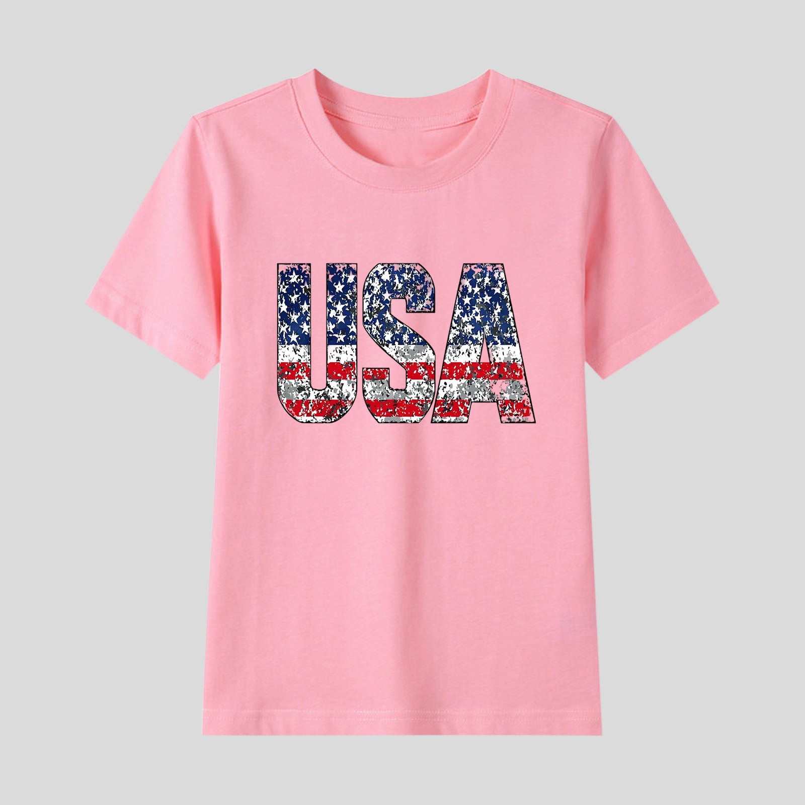 Gamivast of the Day Usa Shirt Kids Flag 4th of July T-Shirt Crewneck ...