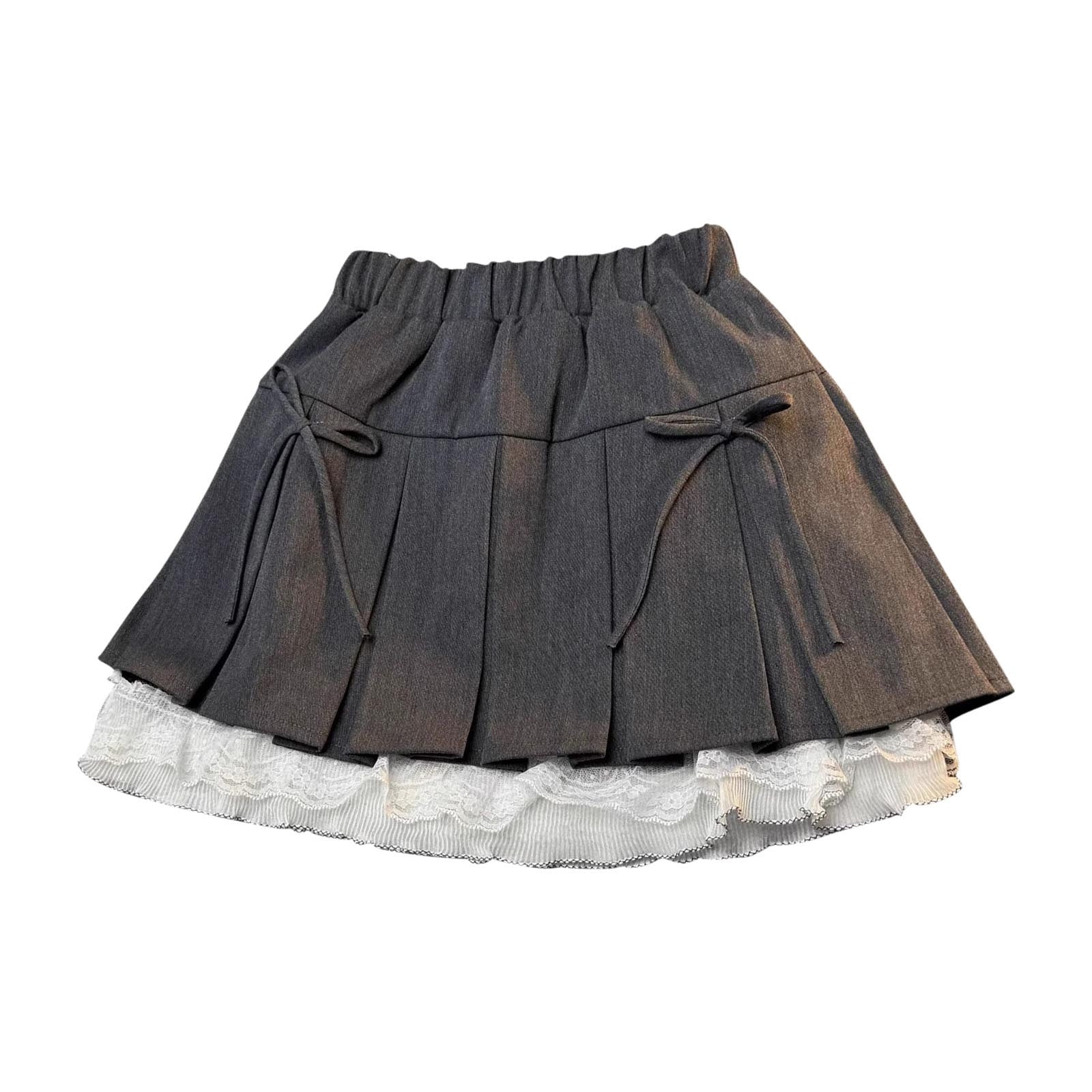 Gamivast Girls Tennis Skirt Stretchy Cute Waist-Lettered Elastic Waist ...