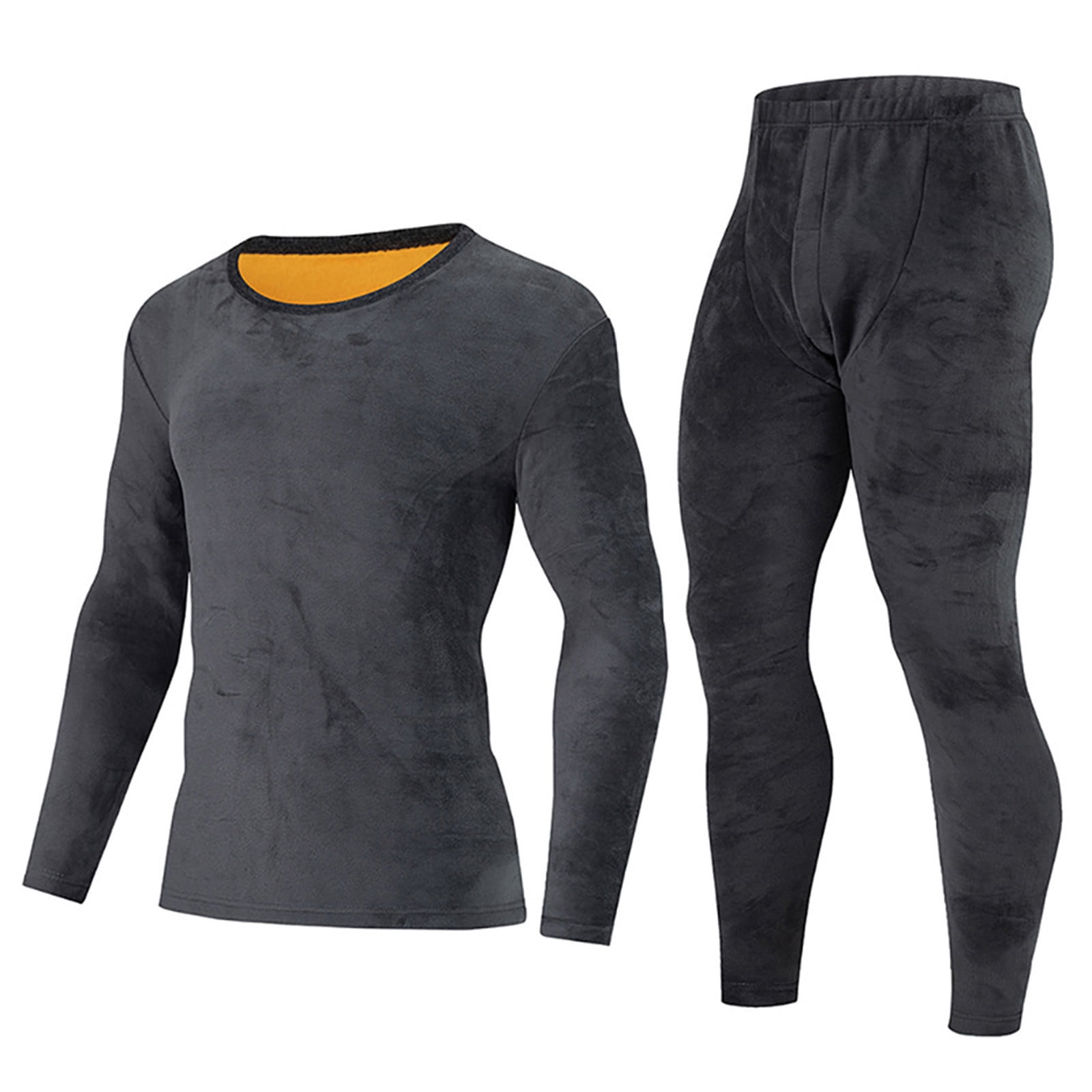 Gamivast Heavyweight Thermal Underwear for Men Thick Plush Fleece Lined ...