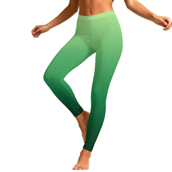 Gamivast High Waisted Leggings for Women Shamrock Print Seamless Tummy ...