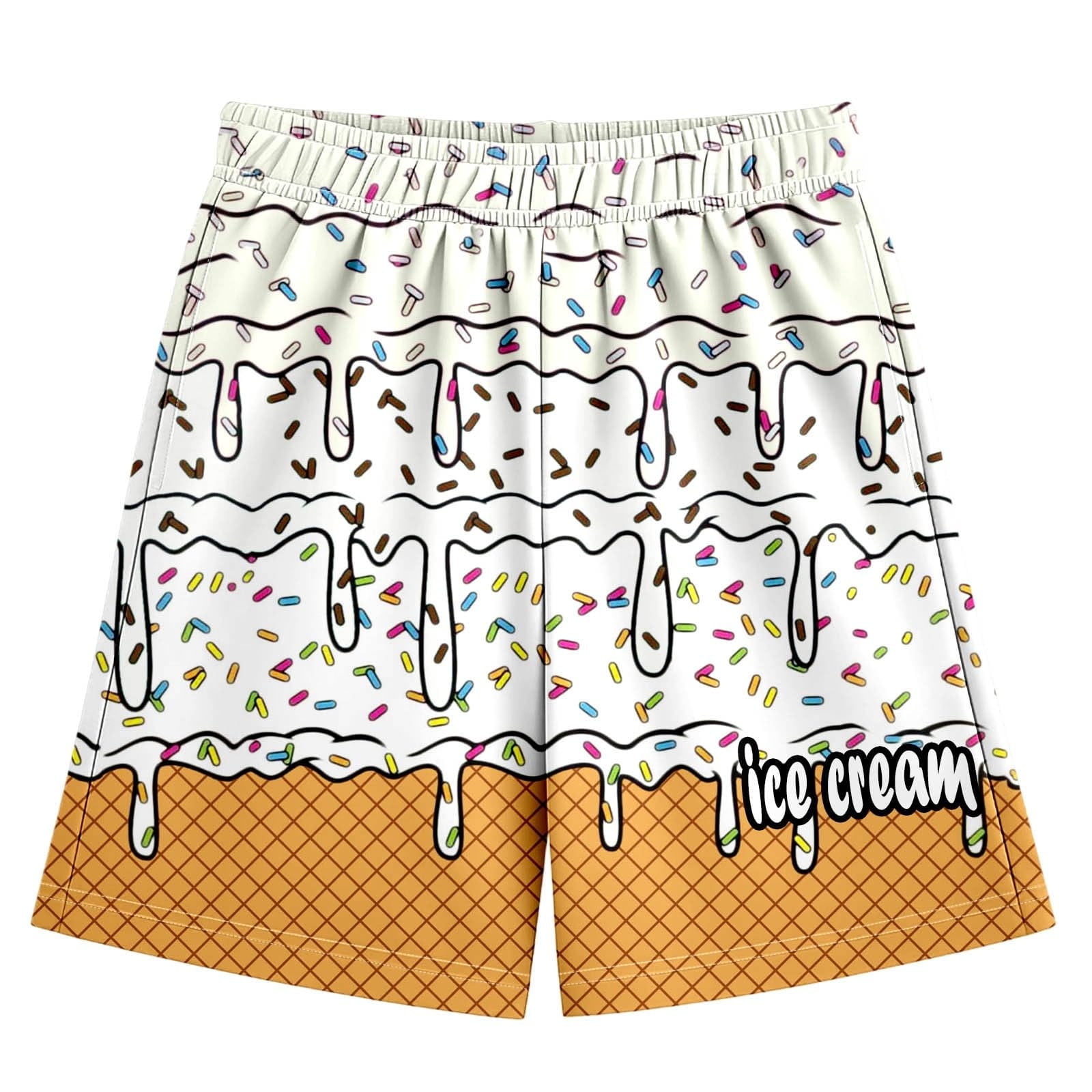 Gamivast Ice Cream Shorts Boys Summer Cute Preppy Baseball Shorts Boys ...