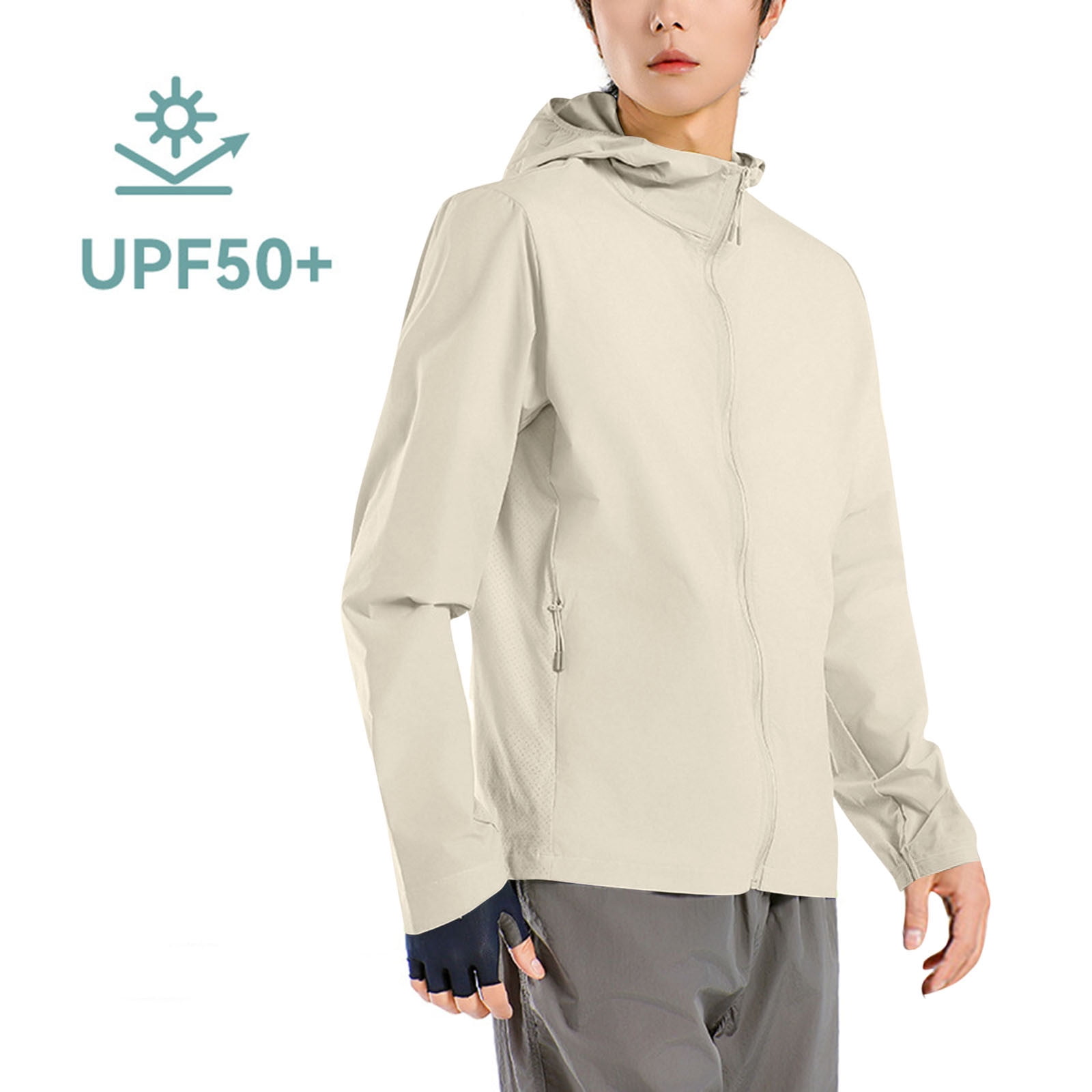 Gamivast Mens SPF Jacket Long Sleeve Lightweight Workout Jacket Thin ...