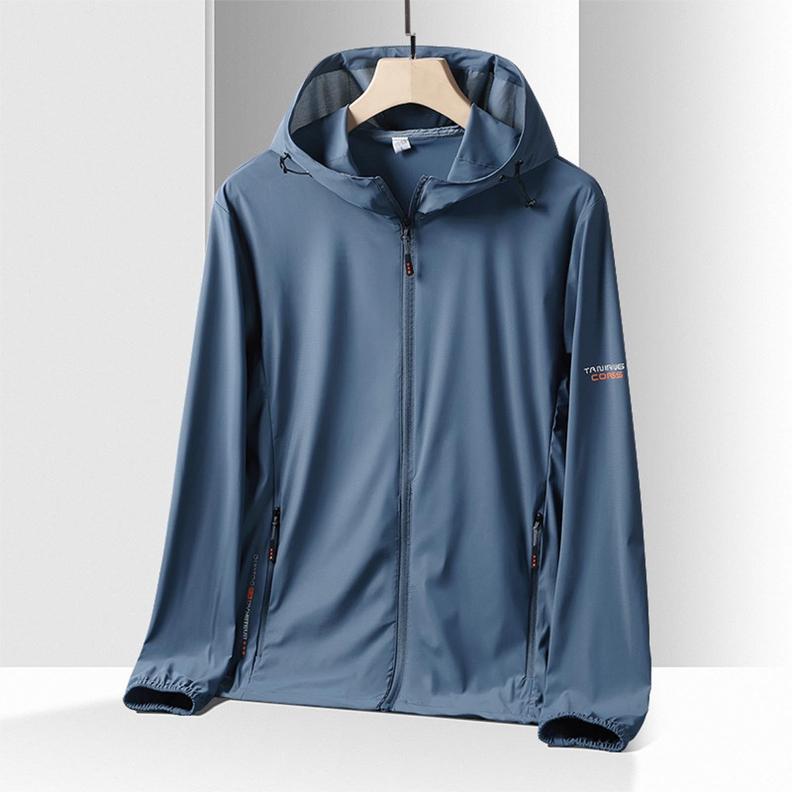 Gamivast Mens Spf Jacket Long Sleeve Lightweight Graphic Light Jackets ...