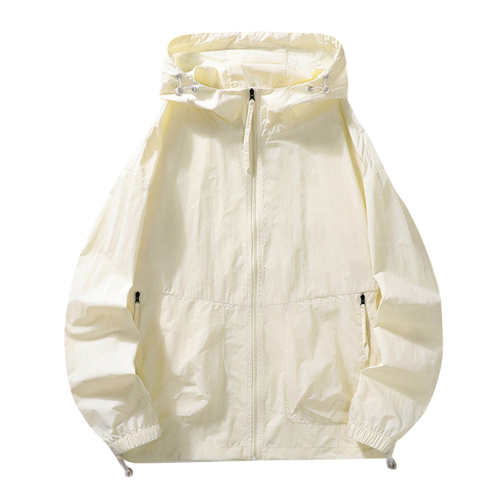 Gamivast Mens Sun Hoodie Zip up Oversized Windbreaker Jackets Loose ...