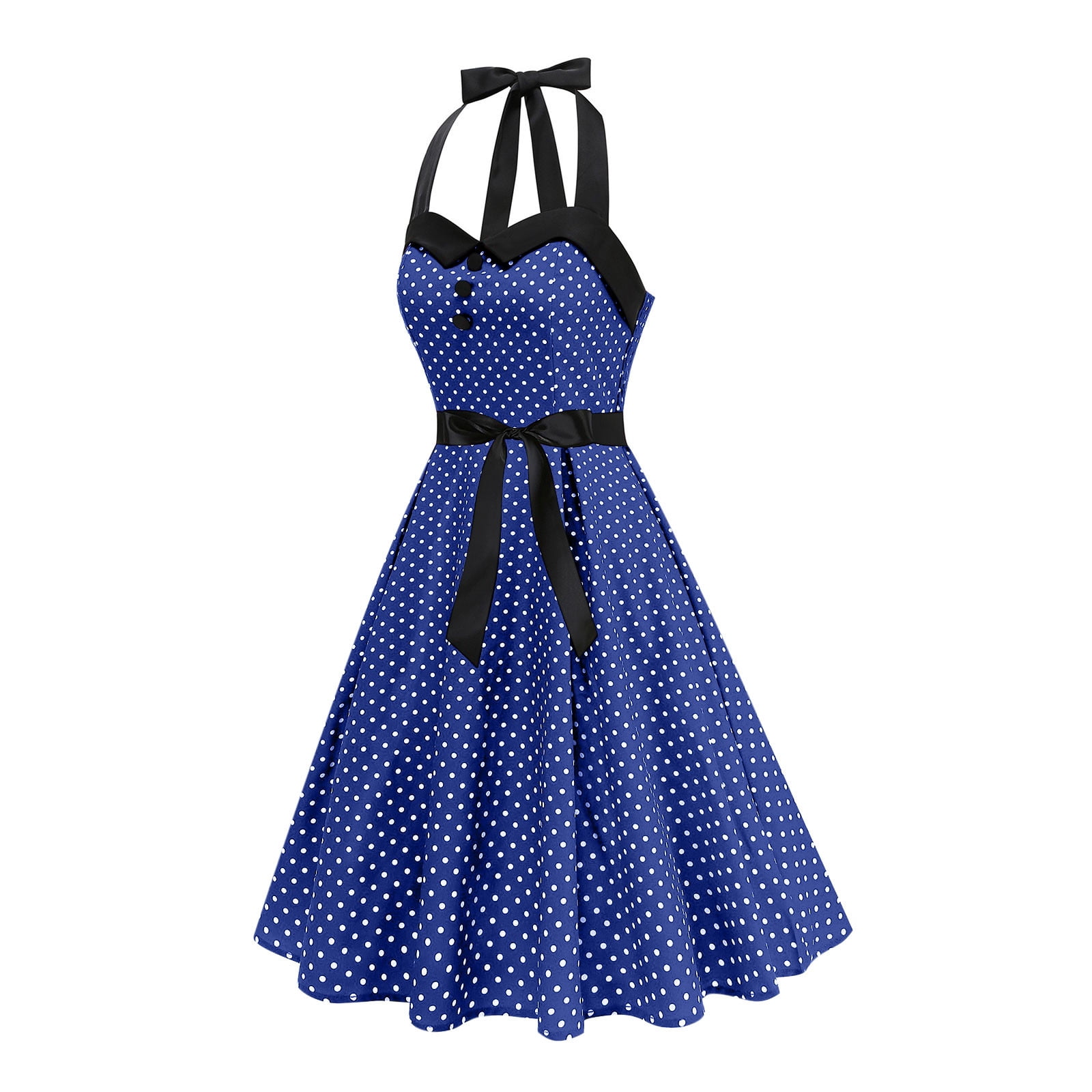 Gamivast Midi Dresses for Women Dots Vintage 1950S Rockabilly Swing ...