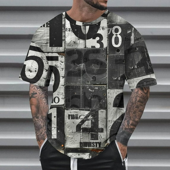 Gamivast Patriotic Shirts for Men Oversized Short Sleeve Graphic T ...