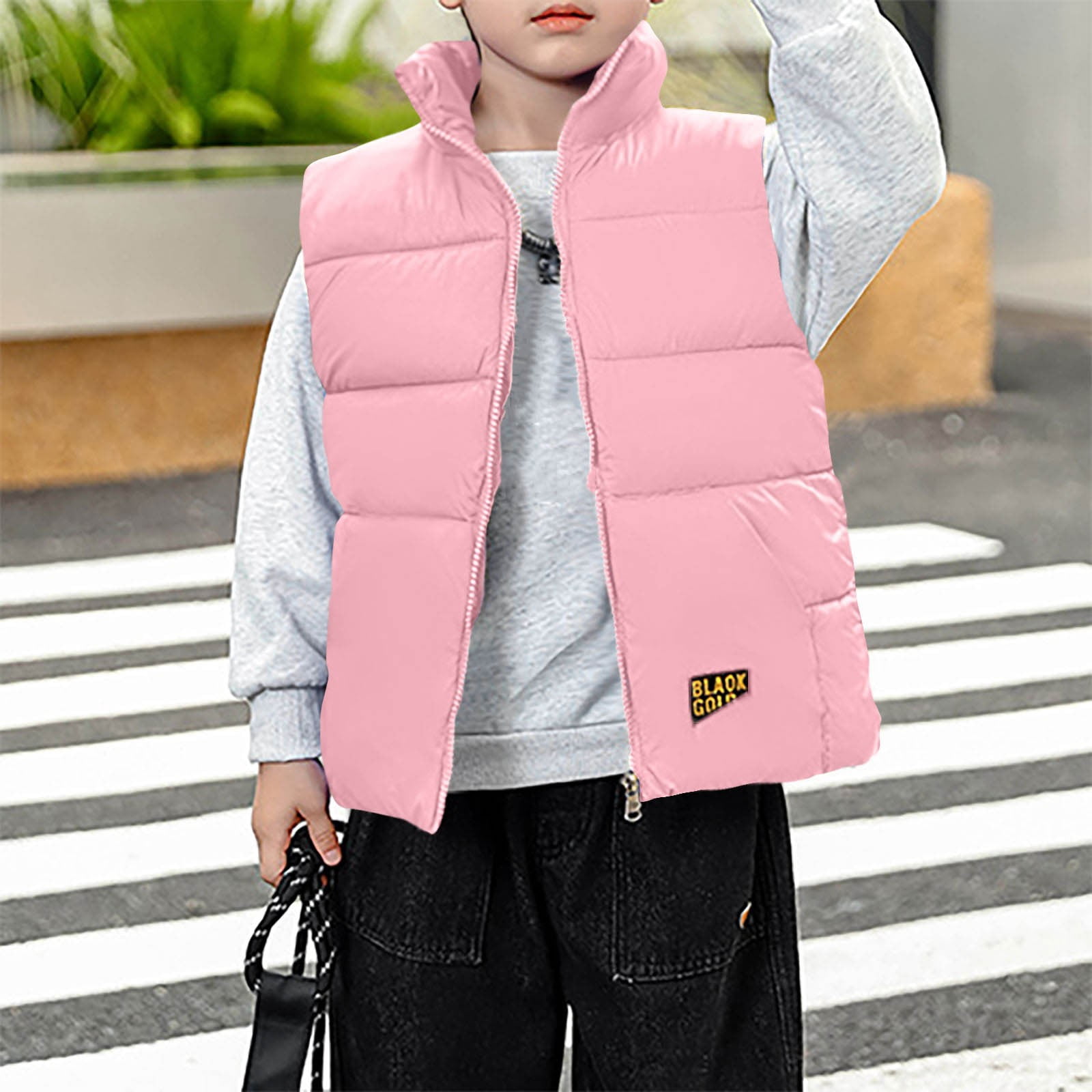 Gamivast Puffer Jacket Vest Boys and Girls Size 4-13 Lightweight Letter ...