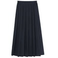 Gamivast School Uniform Skirts for Girls Teen Midi Length Flowy Pleated ...
