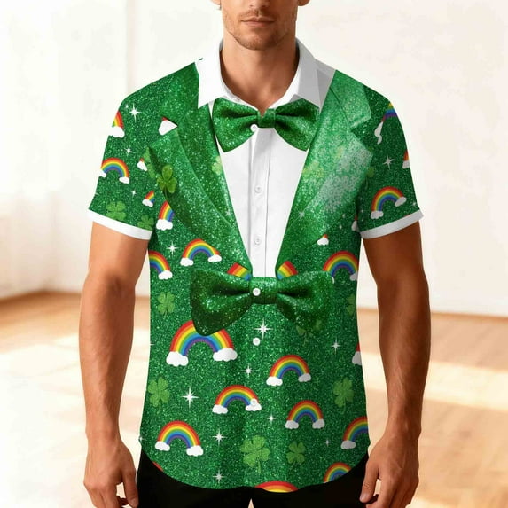 Gamivast St Patricks Day T Shirts for Men Graphic Regular Fit Short ...