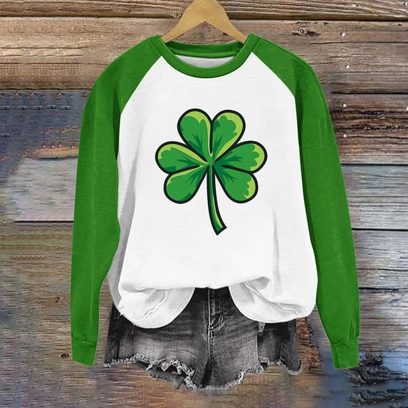 Gamivast St Patricks Day Tshirts for Women Cute Graphic Color Block ...