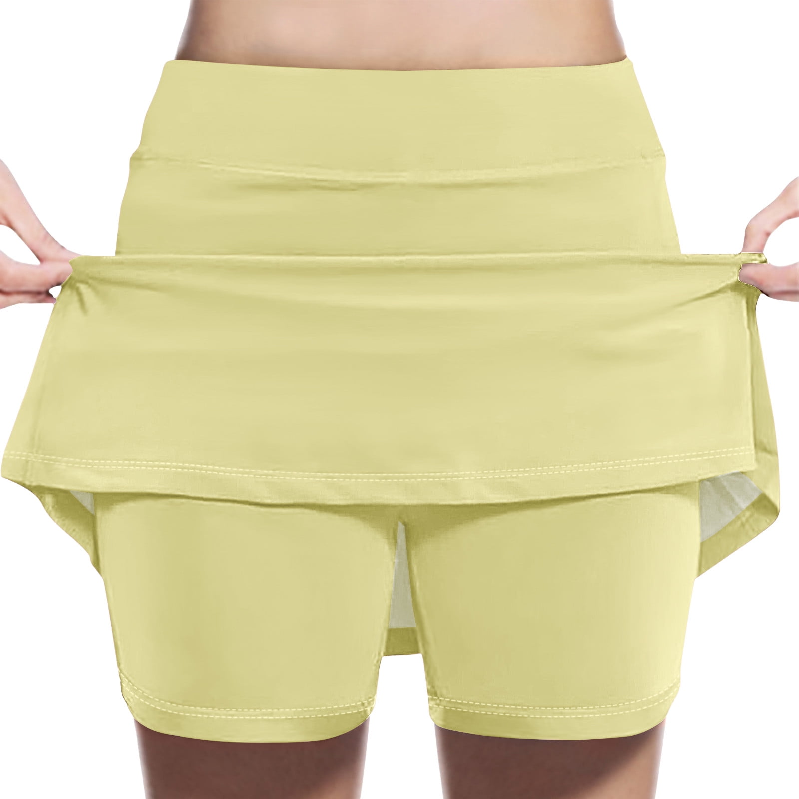 Gamivast Teen Skorts for Girls Stretchy High-Waisted A-Line Skirt with ...